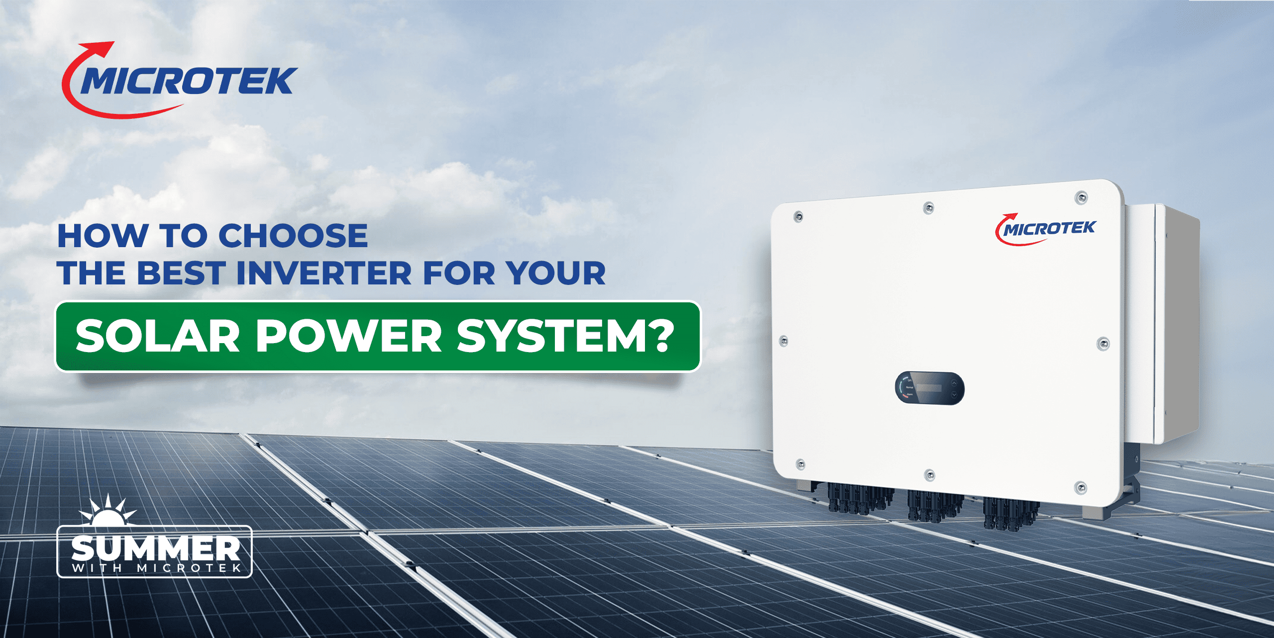 How to Choose the Best Inverter for Your Solar Power System?
