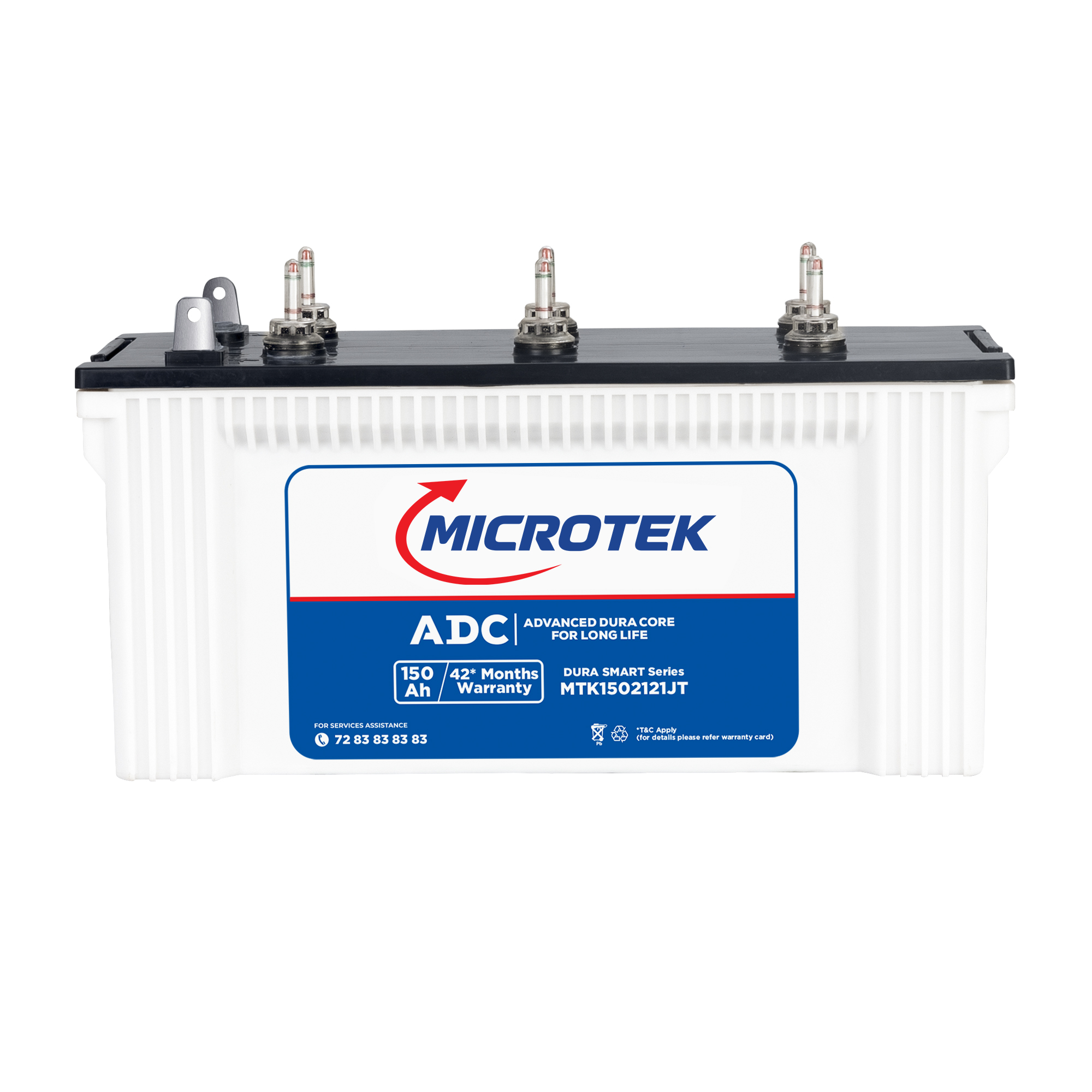 Buy Long Perfromance 100AH Inverter Battery | Microtek